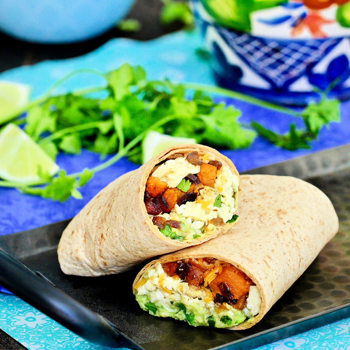 Bunch of Healthyish Breakfast Burritos - My Family Pride